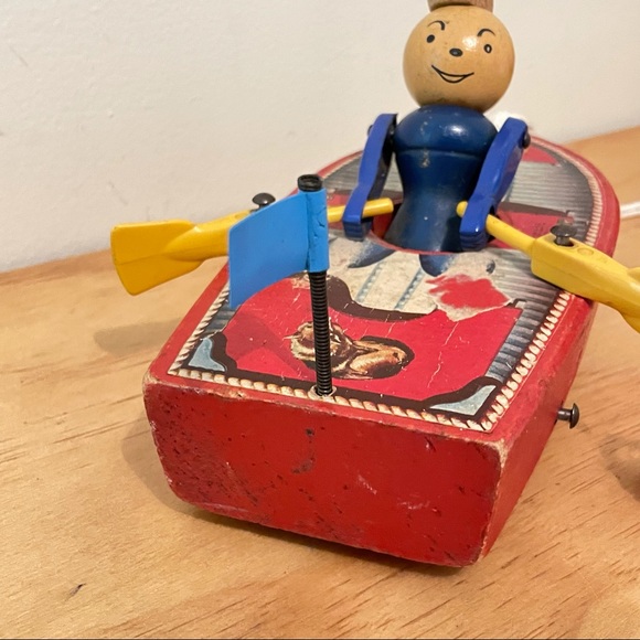 Fisher-Price | Toys | Vintage Antique 94s Fisher Price Row Boat Pull ...